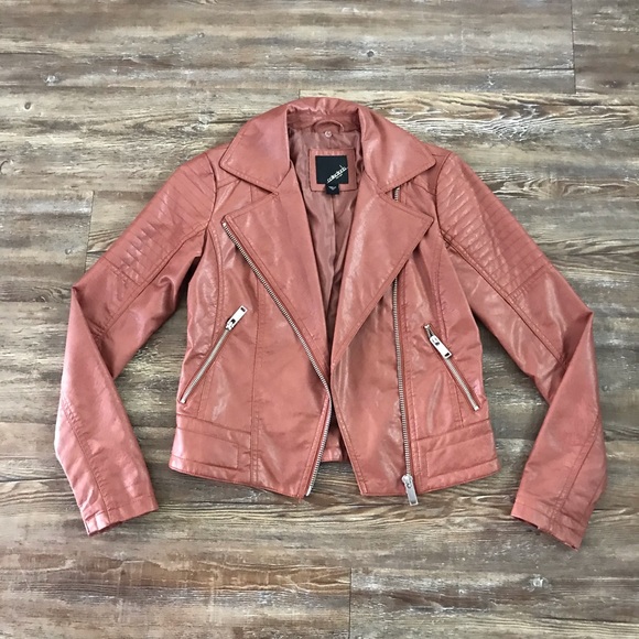 Collection B | Jackets & Coats | Burnt Orange Leather Jacket | Poshmark